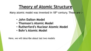 Atomic structure & chemical bond | PPTX