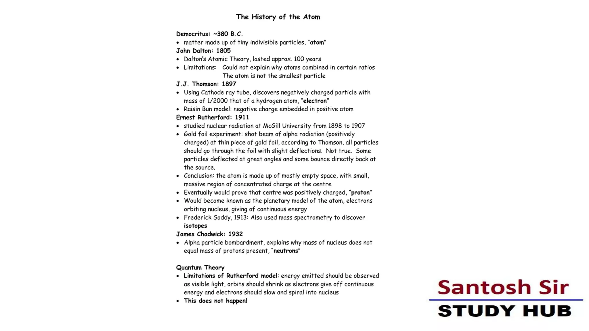 Atomic Structure In Detailed Ppt