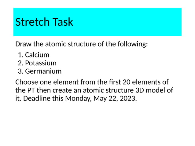 Atomic Structure- Lesson for Grade 7 students | PPTX | Chemistry | Science
