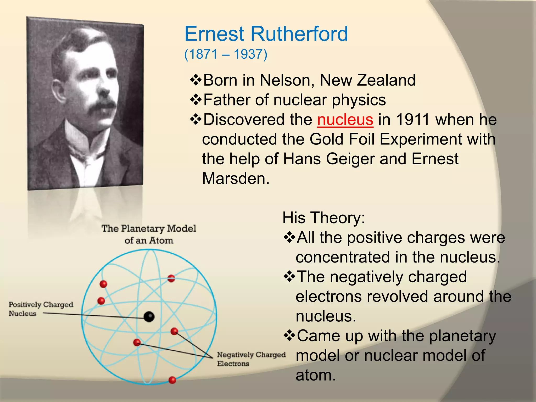 Atomic structure presentation | PPTX