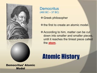 Atomic structure presentation | PPTX