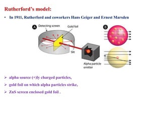 Atomic structure presentation | PPTX