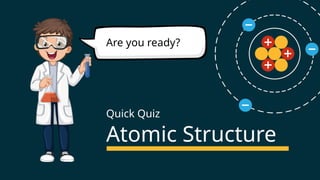 Atomic Structure Science Quiz Presentation in a Blue Yellow Cartoon ...