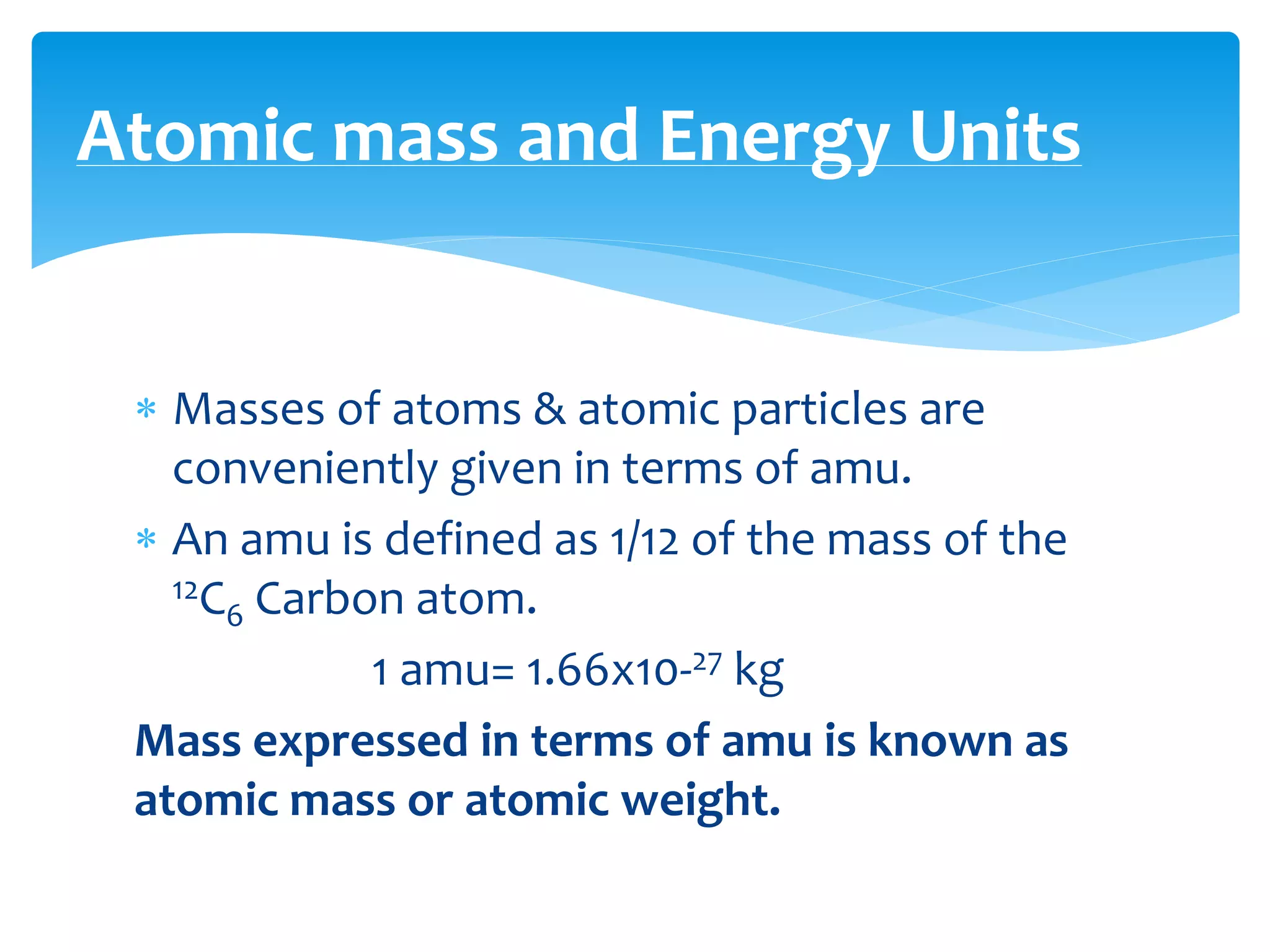 Basic Atomic structure | PPTX