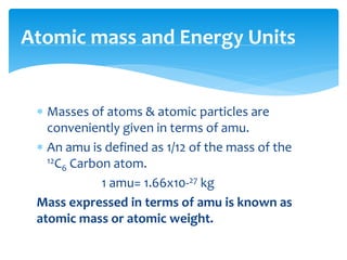 Basic Atomic structure | PPTX