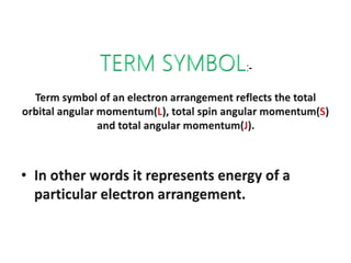 Atomic term symbol | PPTX