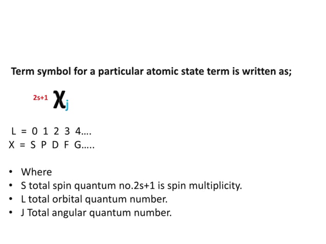 Atomic term symbol | PPTX