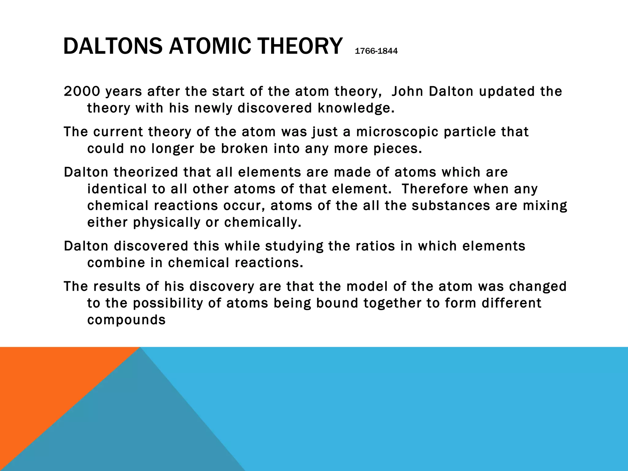 Atomic theory | PPT