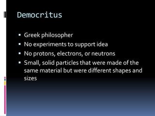 Atomic theory | PPTX