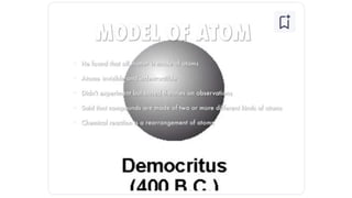 Grade 11 Physical Science Atomic Theory | PPTX