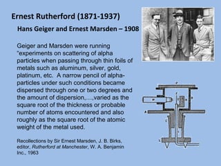 Hans Geiger And Ernest Marsden