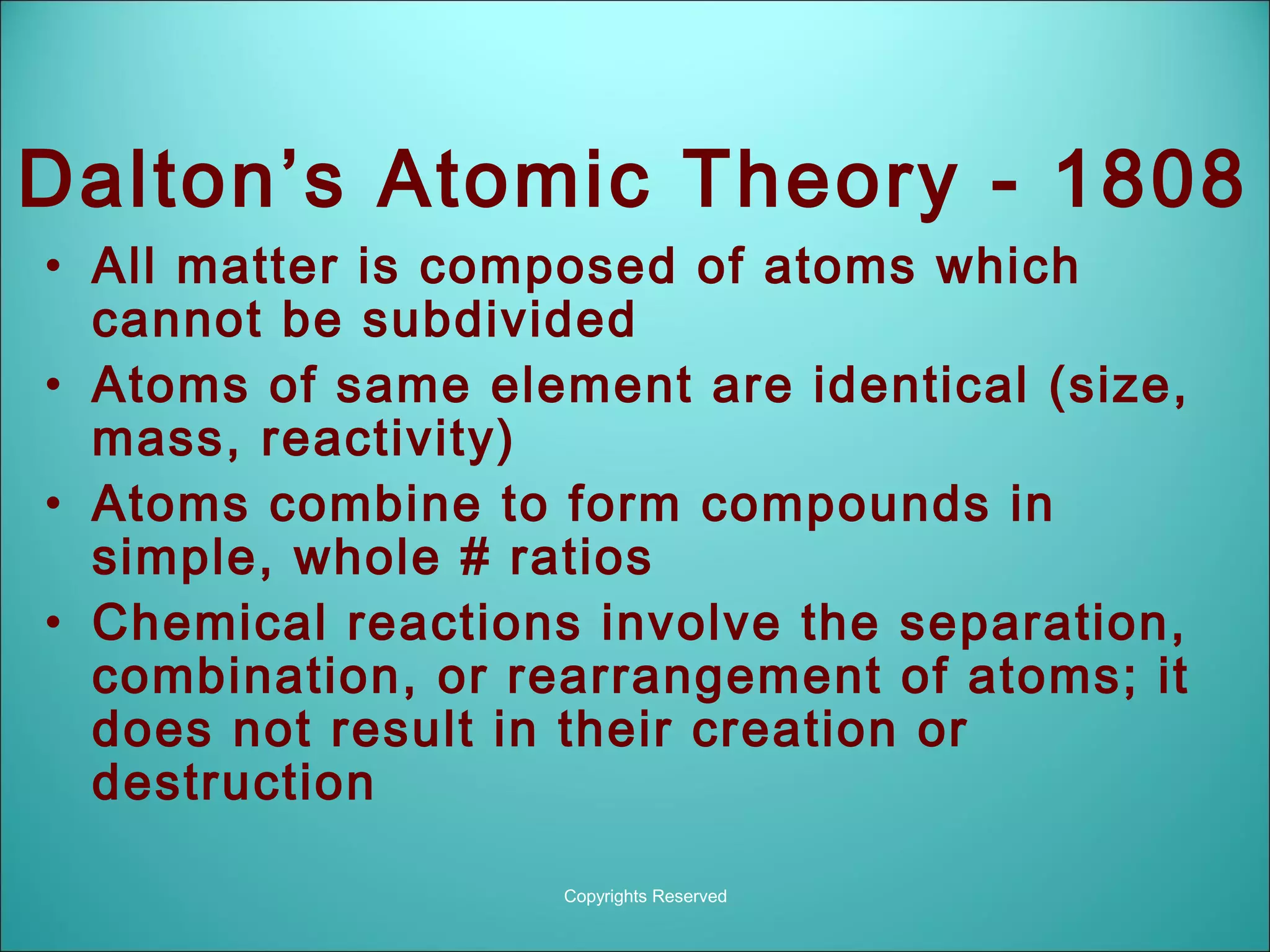 Modern Atomic theory | PPT