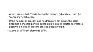 Atomic theory notes | PPTX