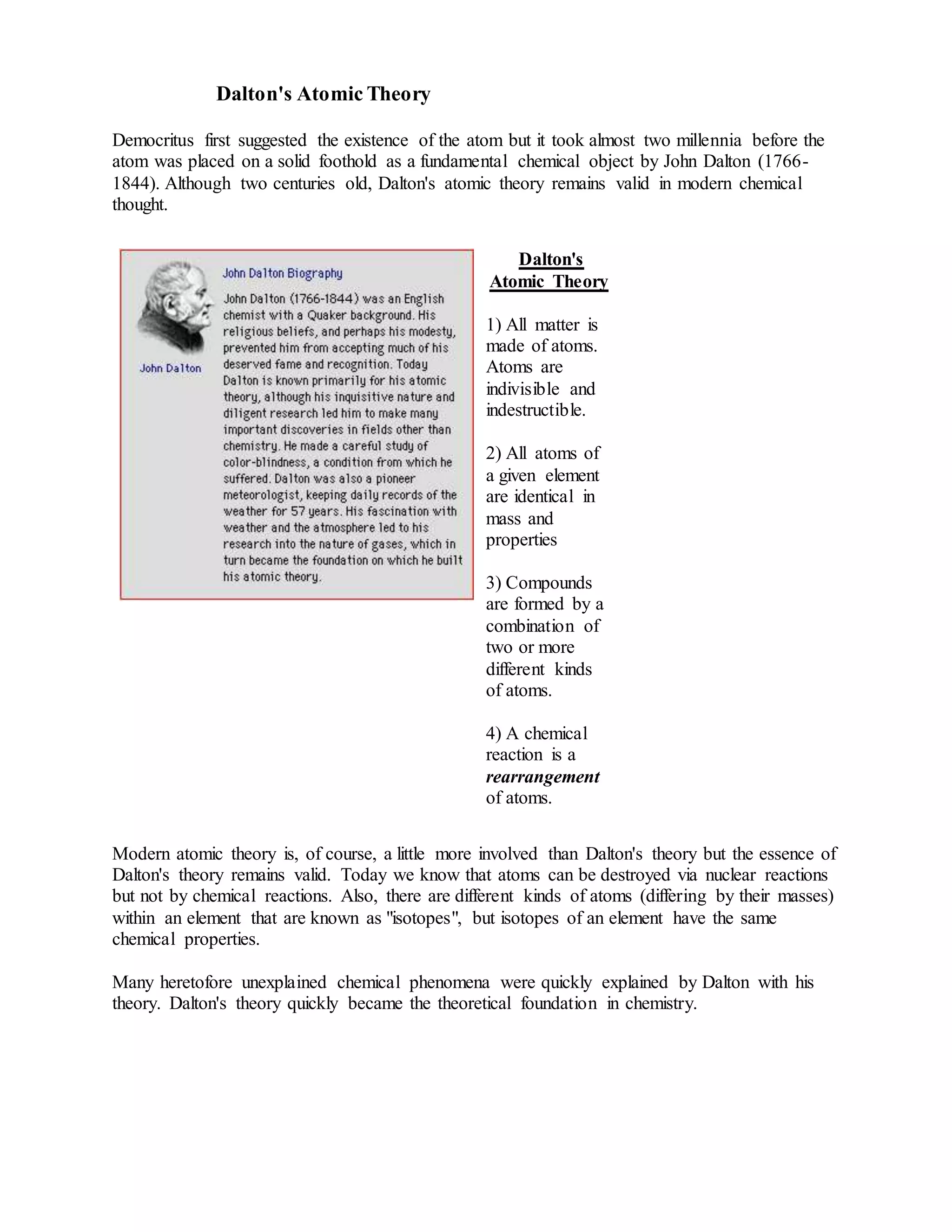 Atomic theory of matter | DOCX