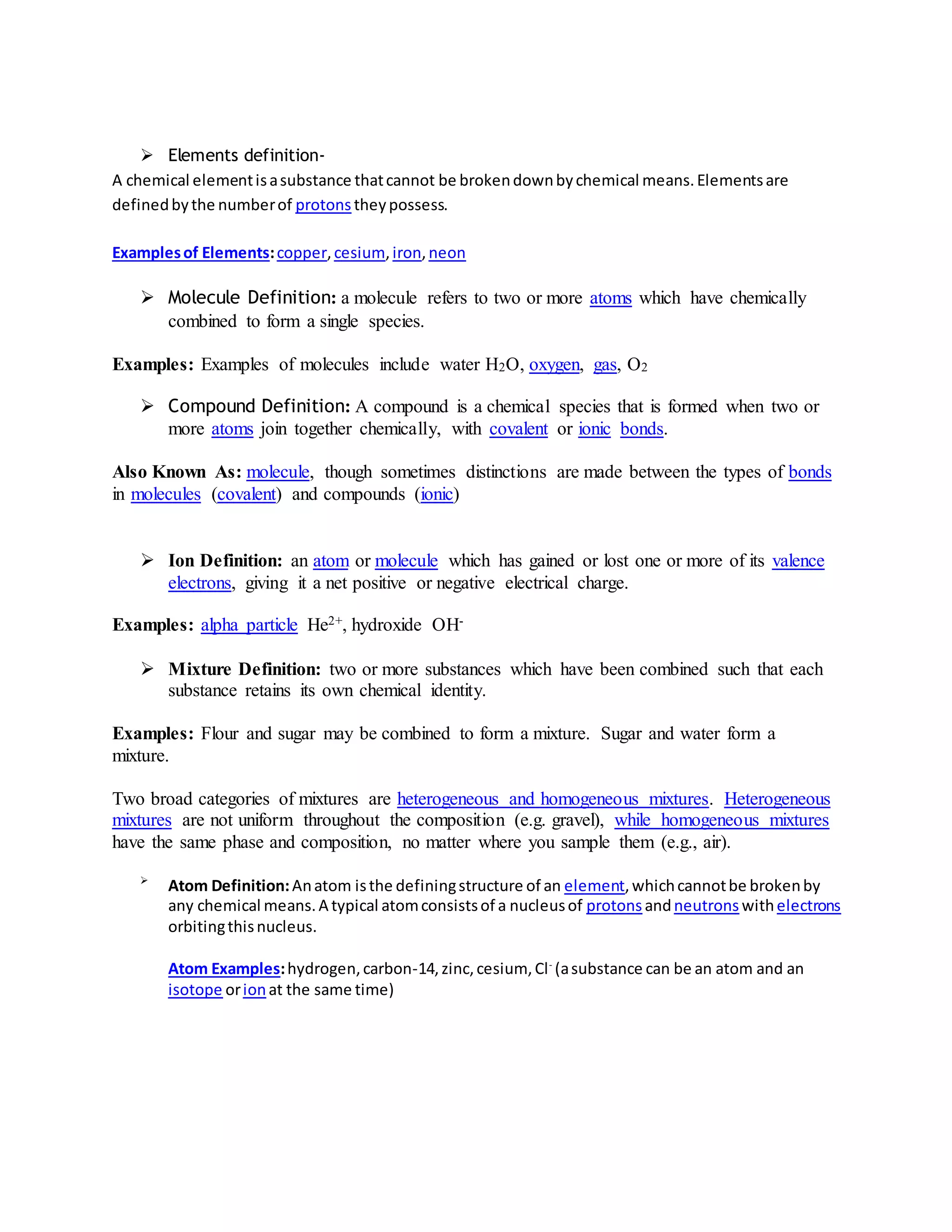 Atomic theory of matter | DOCX