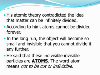 Atomic theory presentation finale | PPT
