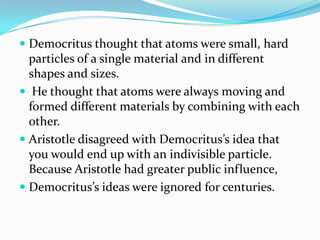 Atomic theory presentation finale | PPTX