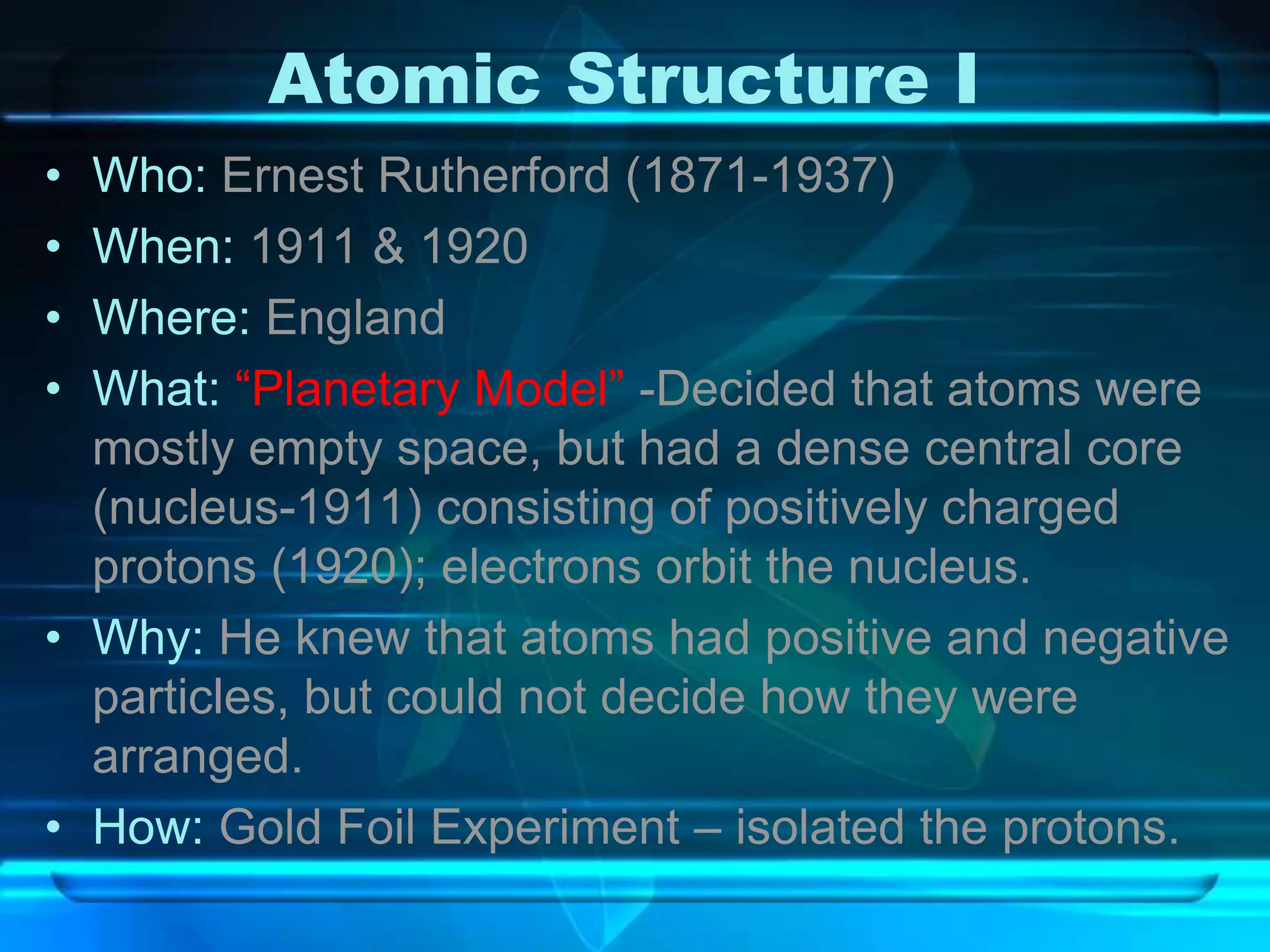 Atomic Theory & Structure | PPTX