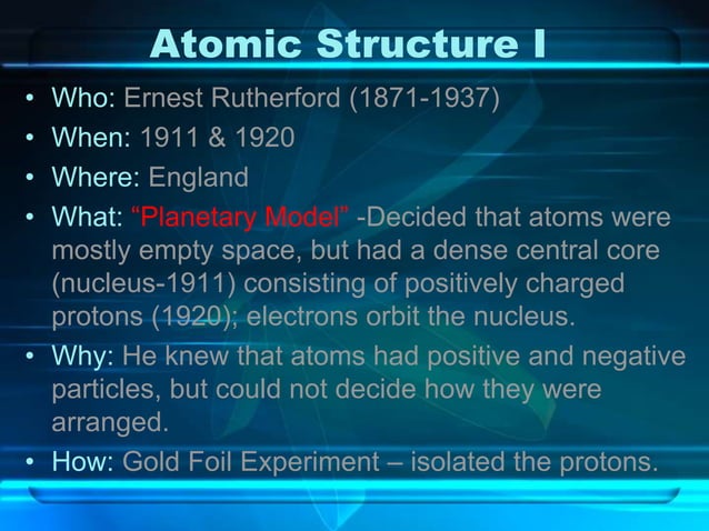 Atomic Theory & Structure | PPTX