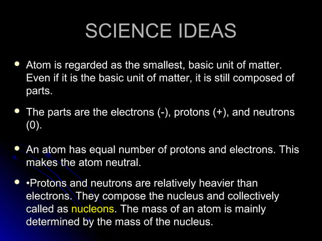Atom inside out | PPT | Physics | Science
