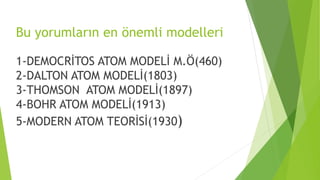 Atom modelleri | PDF