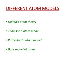 Atom models | PPT
