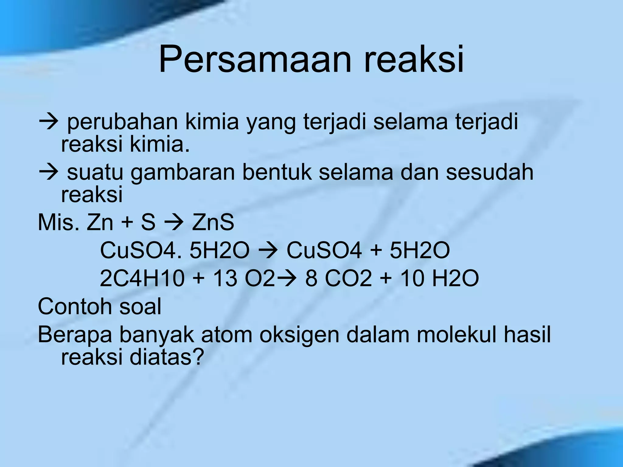 Atom, molekul dan rumus kimia | PPTX