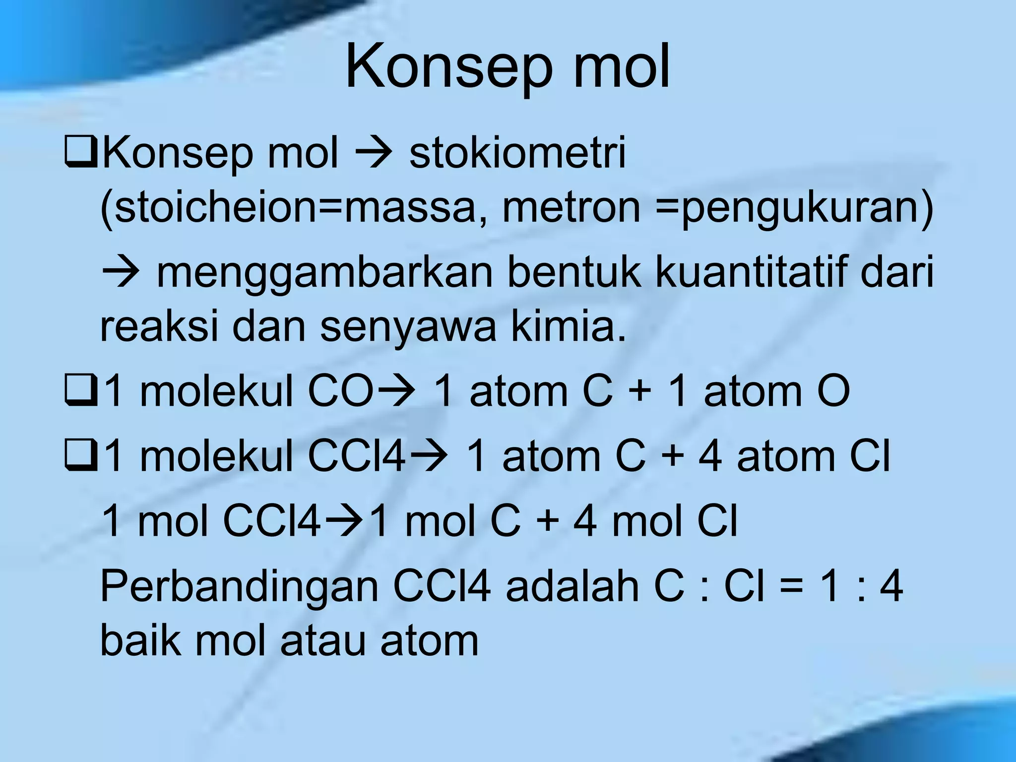 Atom, molekul dan rumus kimia | PPTX