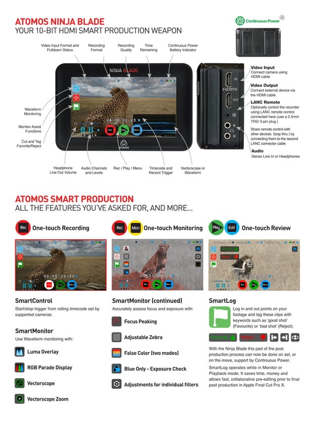 Atomos Ninja Blade Brochure | PDF