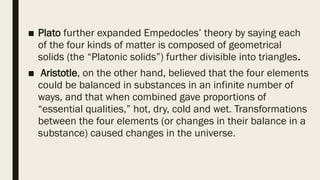 Atomos, Aristotle and Alchemy (Chemistry Before.pptx