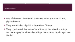 Atomos, Aristotle and Alchemy (Chemistry Before Modern History).pptx