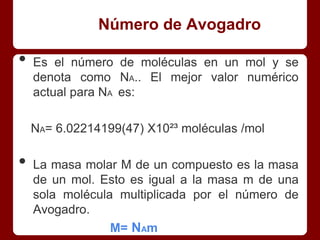 Átomos y moles | PPTX