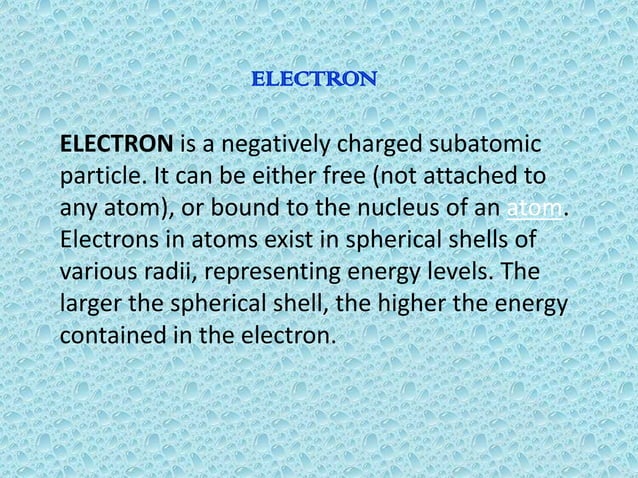 properties of atom | PPT