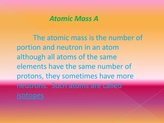 properties of atom | PPT