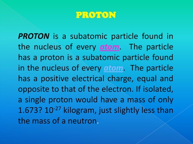 properties of atom | PPT