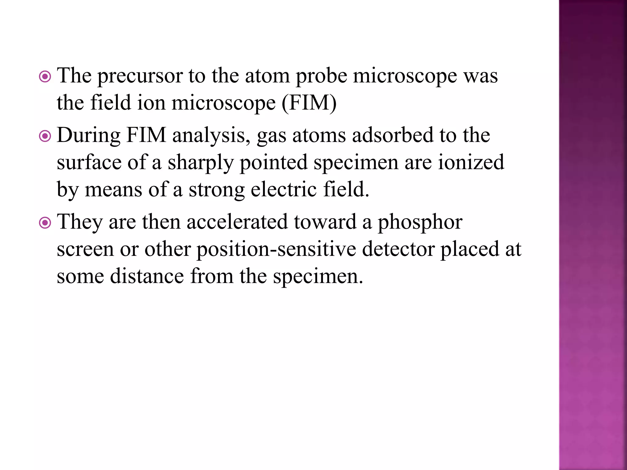Atom probe field ion microscopy seminar | PPTX