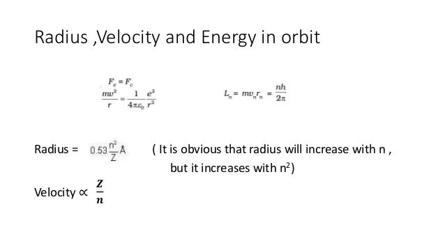Hydrogen Atom Velocity Of Electron In Third Orbit Of Hydrogen Atom