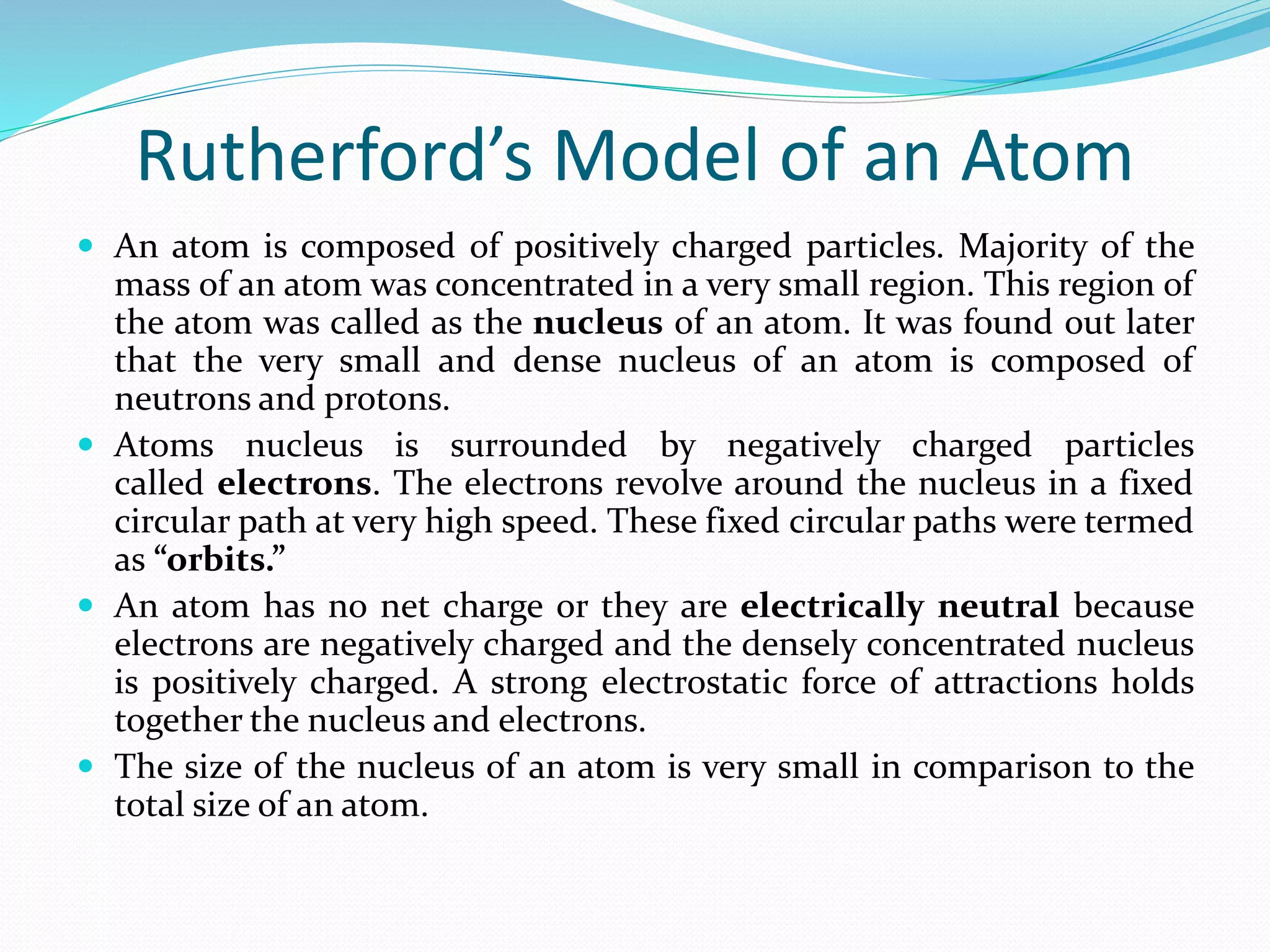Atoms Class 12 NCERT chapter 12 | PPTX
