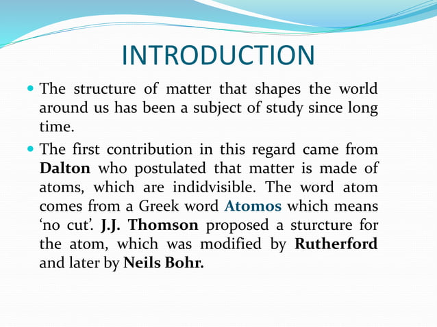 Atoms Class 12 NCERT chapter 12 | PPT