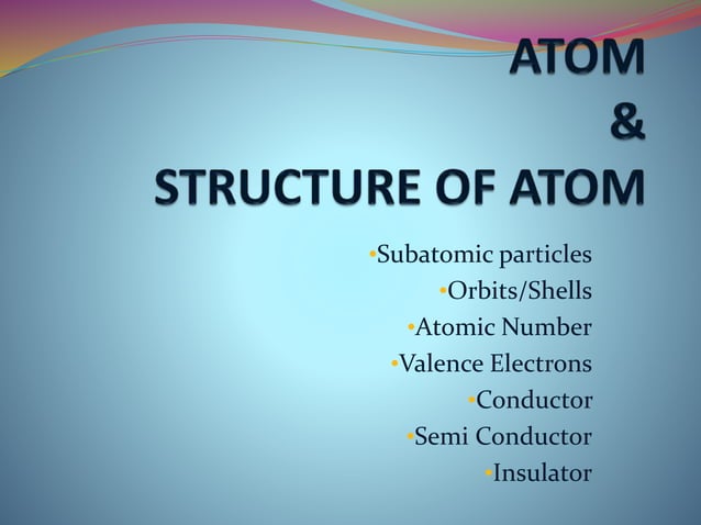 Atoms | PPTX