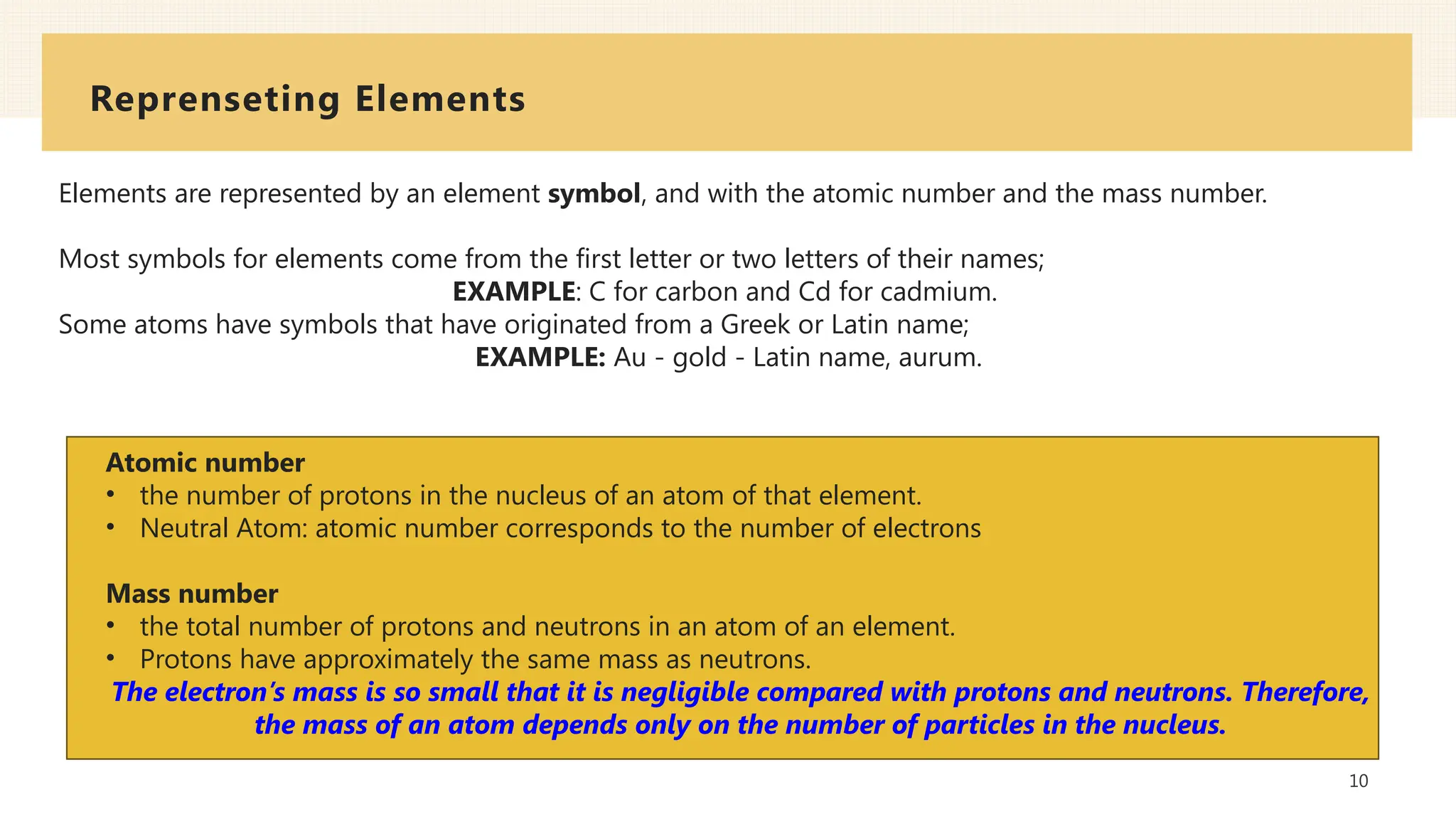 ATOMIC STRUCTURE: Atomic number, atomic mass, protons, neutrons and ...
