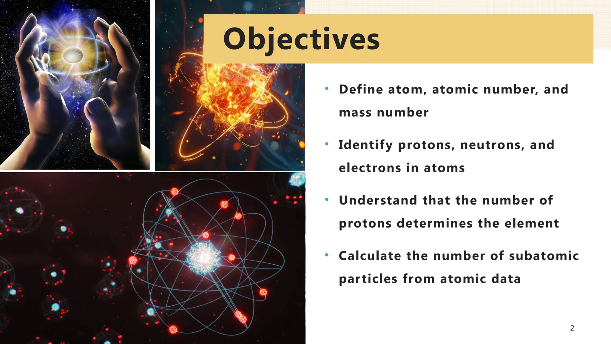 ATOMIC STRUCTURE: Atomic number, atomic mass, protons, neutrons and ...