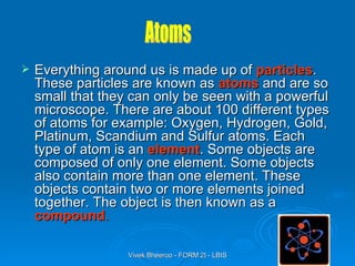 atoms and elements | PPT