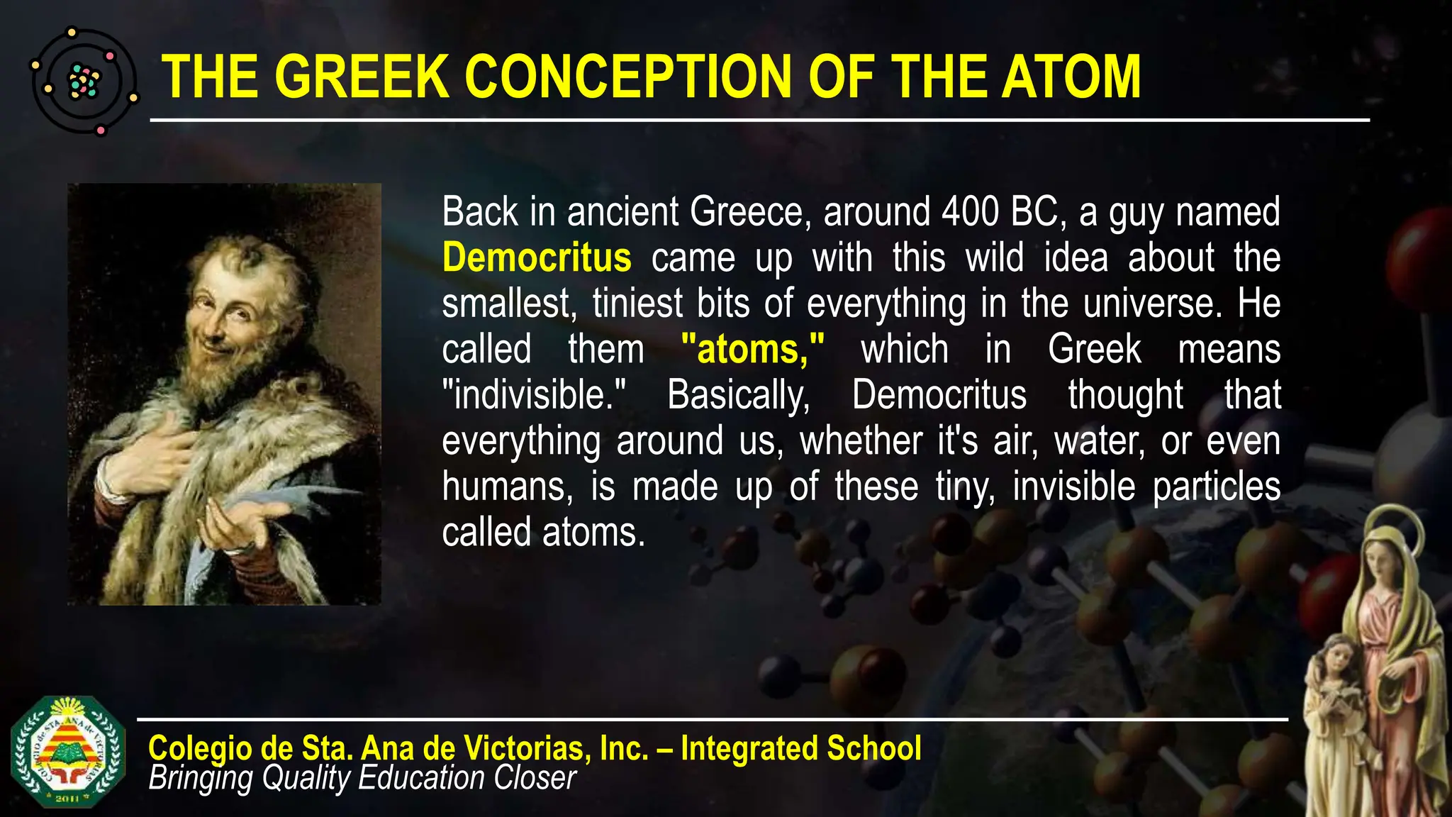 ATOMS AND ELEMENTS - PHYSICAL SCIENCE (PPT) | PPTX