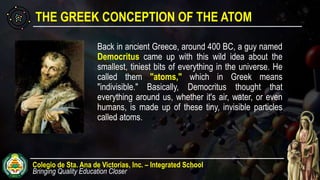 ATOMS AND ELEMENTS - PHYSICAL SCIENCE (PPT) | PPTX