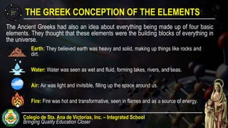 ATOMS AND ELEMENTS - PHYSICAL SCIENCE (PPT) | PPTX