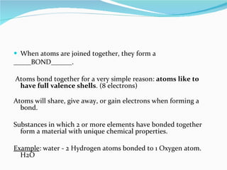 Atoms and Molecules | PPT