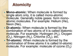 Atoms and Molecules | PPT