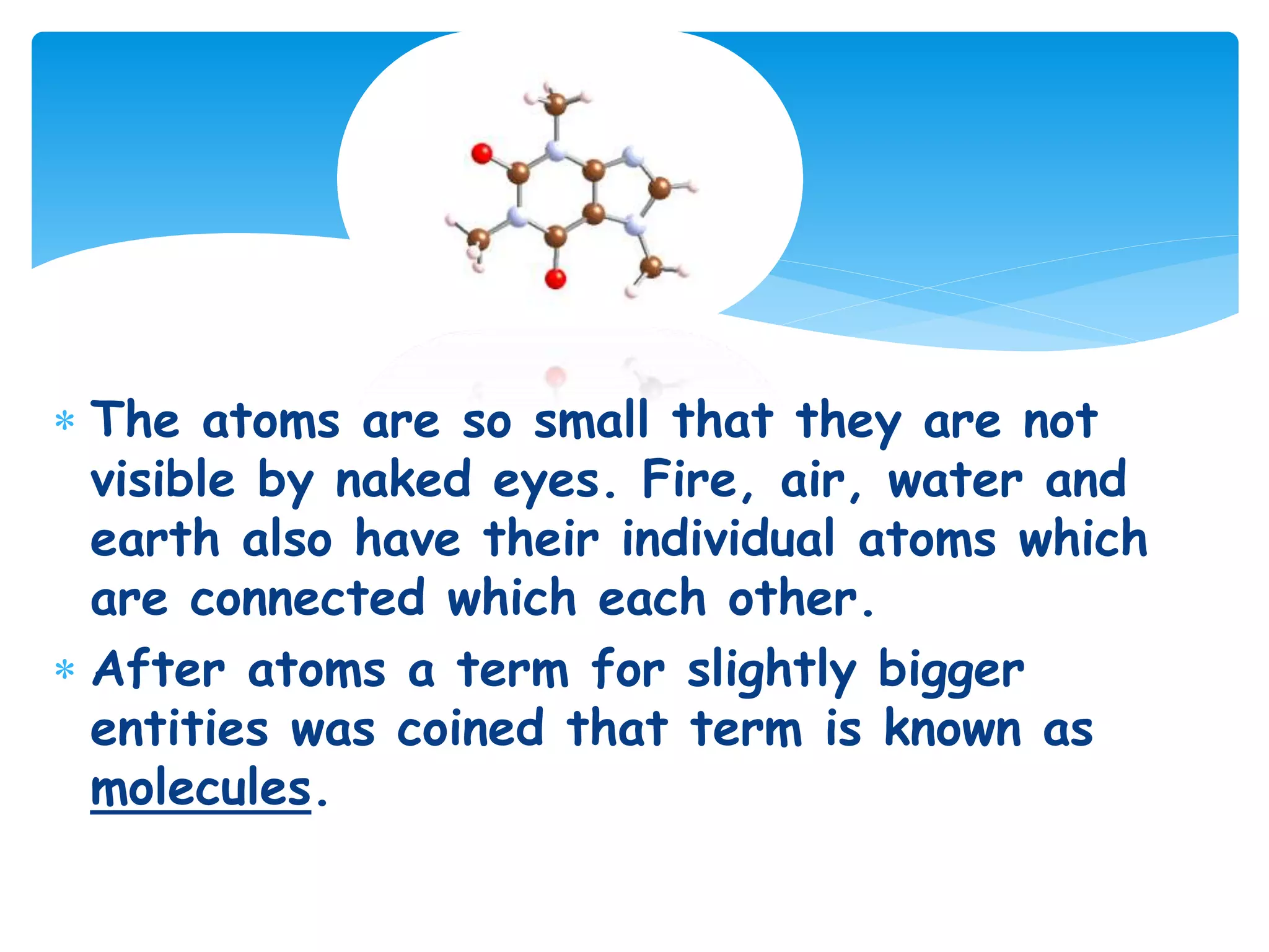Atoms and molecules | PPSX