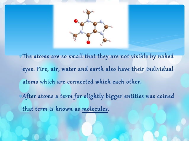Atoms and molecules | ODP | Chemistry | Science